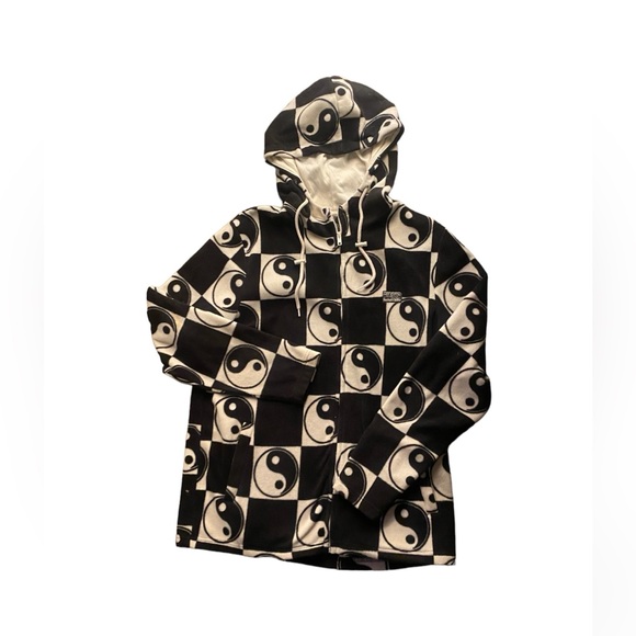 Free Nature | Shirts | Nwot Free Nature Yin Yang Zipup Hoodie In ...